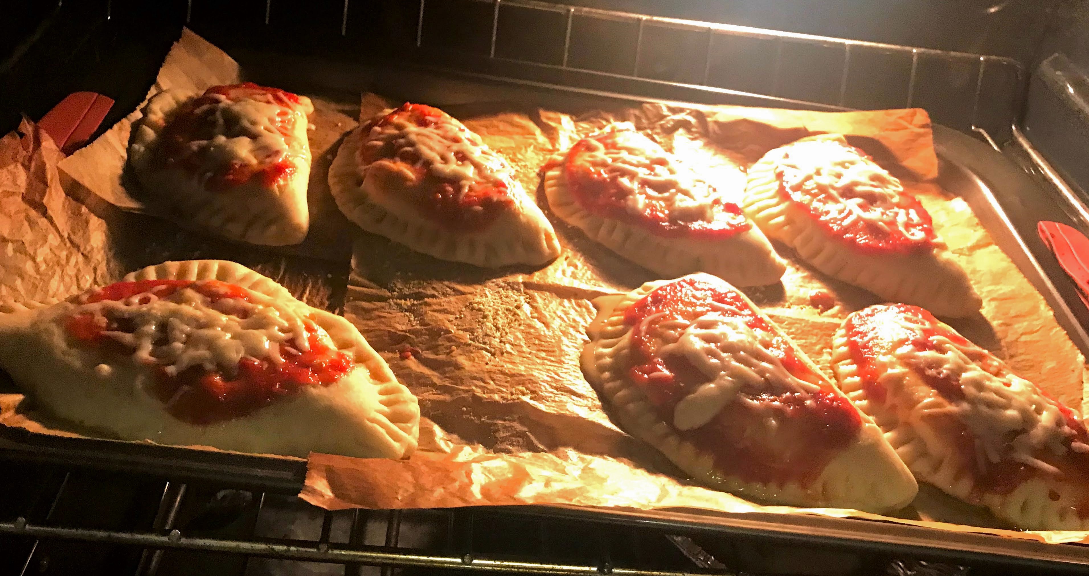 Baked Pizza Calzone from Naples - An Italian dish