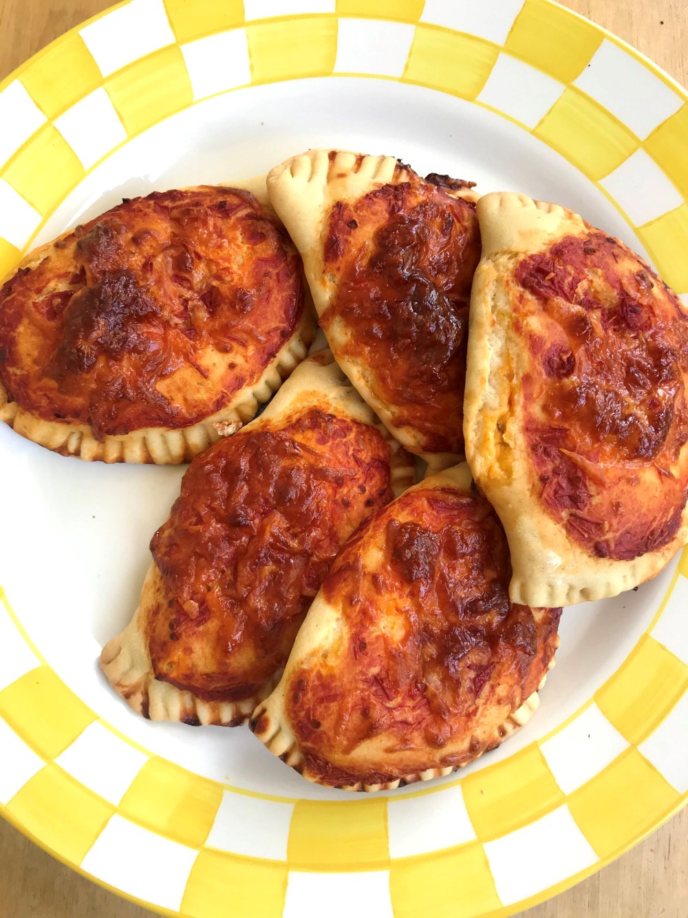 Baked Pizza Calzone from Naples - An Italian dish