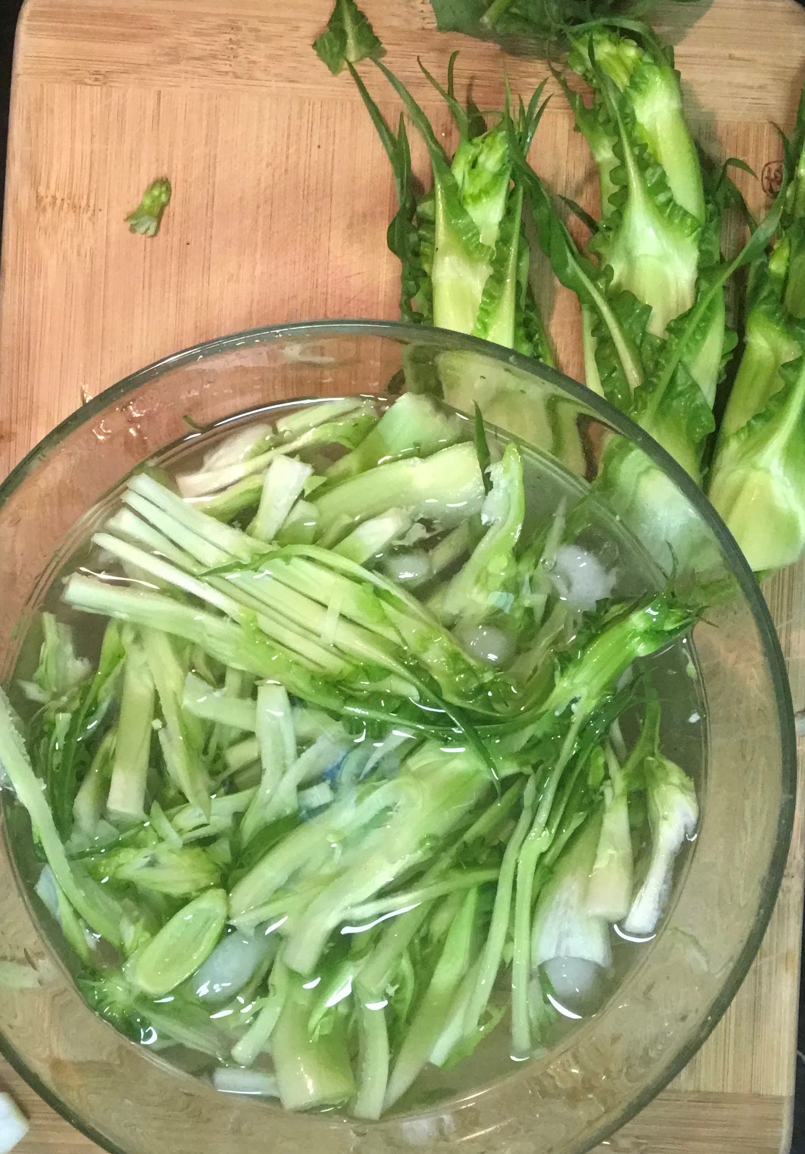 Puntarelle alla Romana - Chicory Salad - An Italian dish