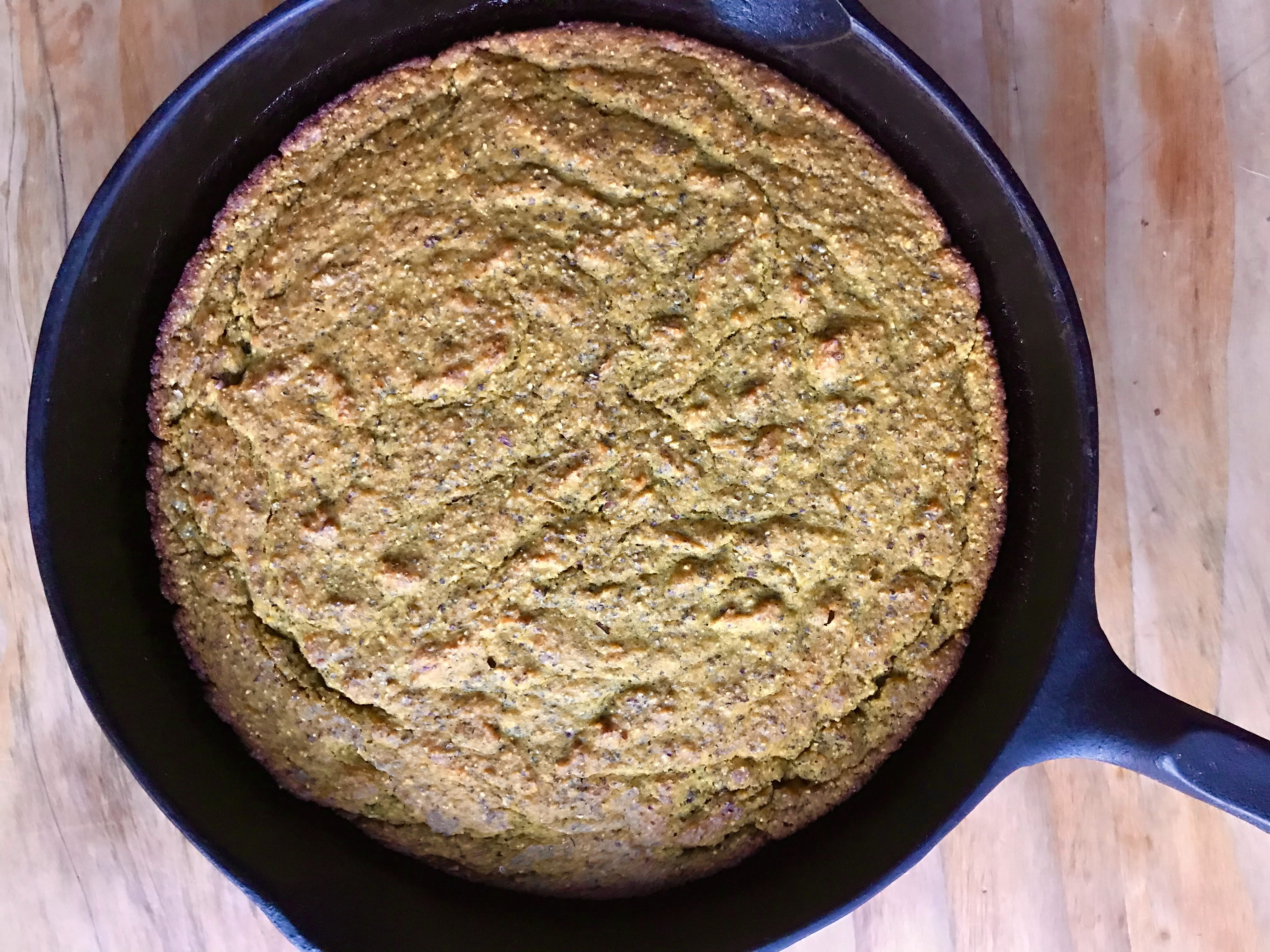 Winter Squash Skillet Cornbread - An Italian dish