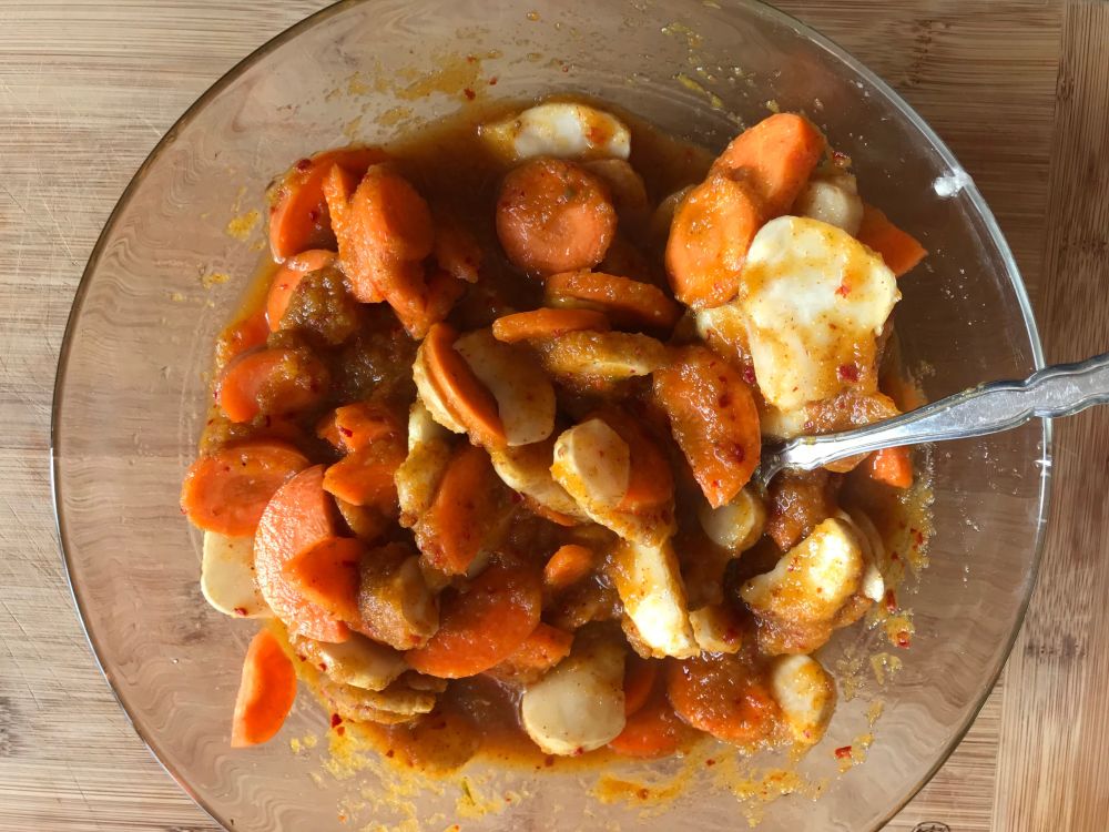 Kimchi-style Fermented Sunchokes - An Italian dish