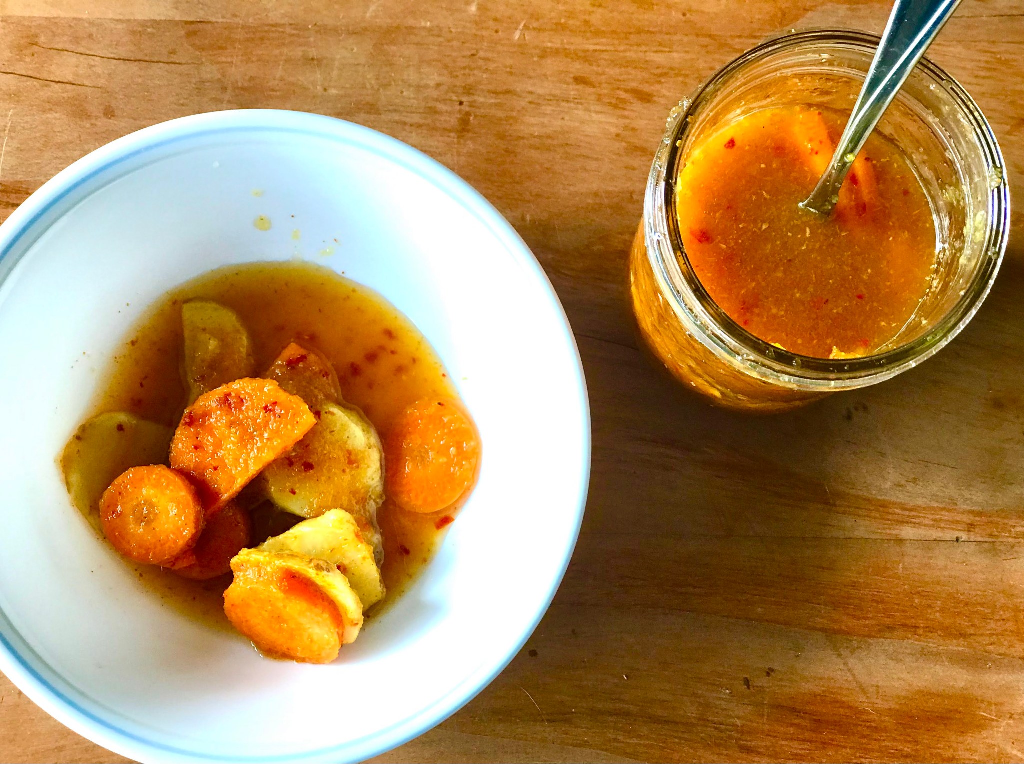 Kimchi-style Fermented Sunchokes - An Italian dish