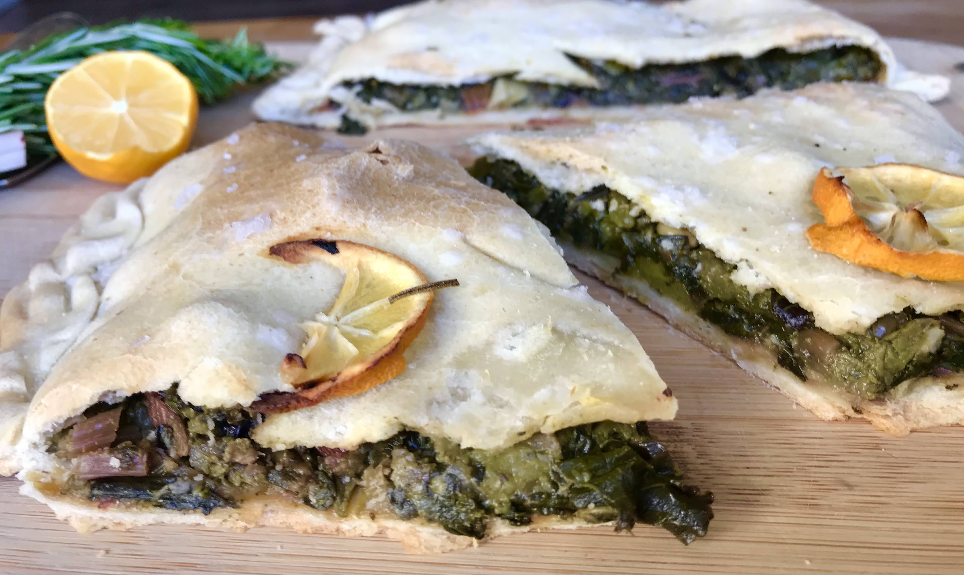 Erbazzone - Torta Salata - Savory Vegetable Tart - An Italian dish